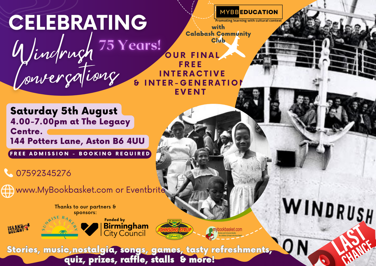 Celebrating Windrush Conversations Event – MyBookbasket
